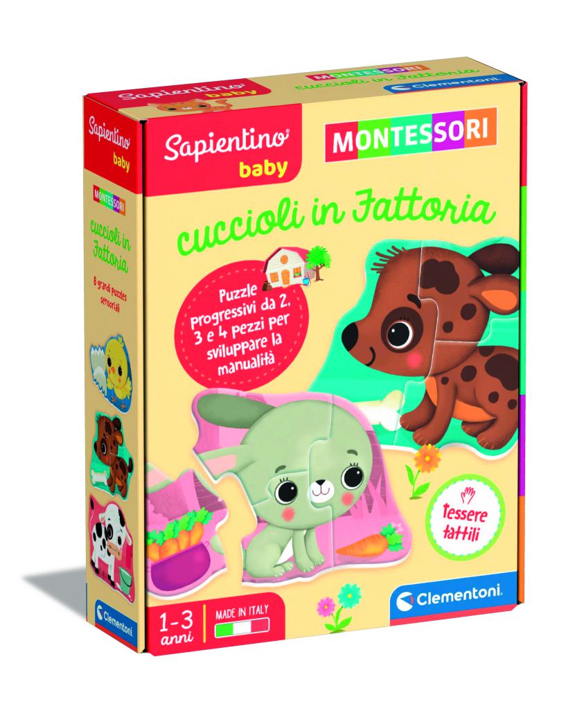 ItabWeb | GIOCHI MONTESSORI BABY - CUCCIOLI IN FATTORIA 1pz CLEMENTONI